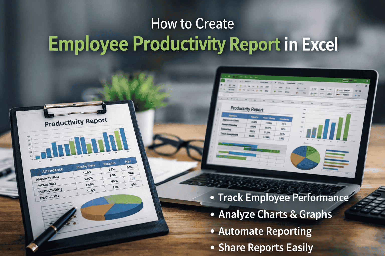 How HR Professionals Create Productivity Reports in Excel